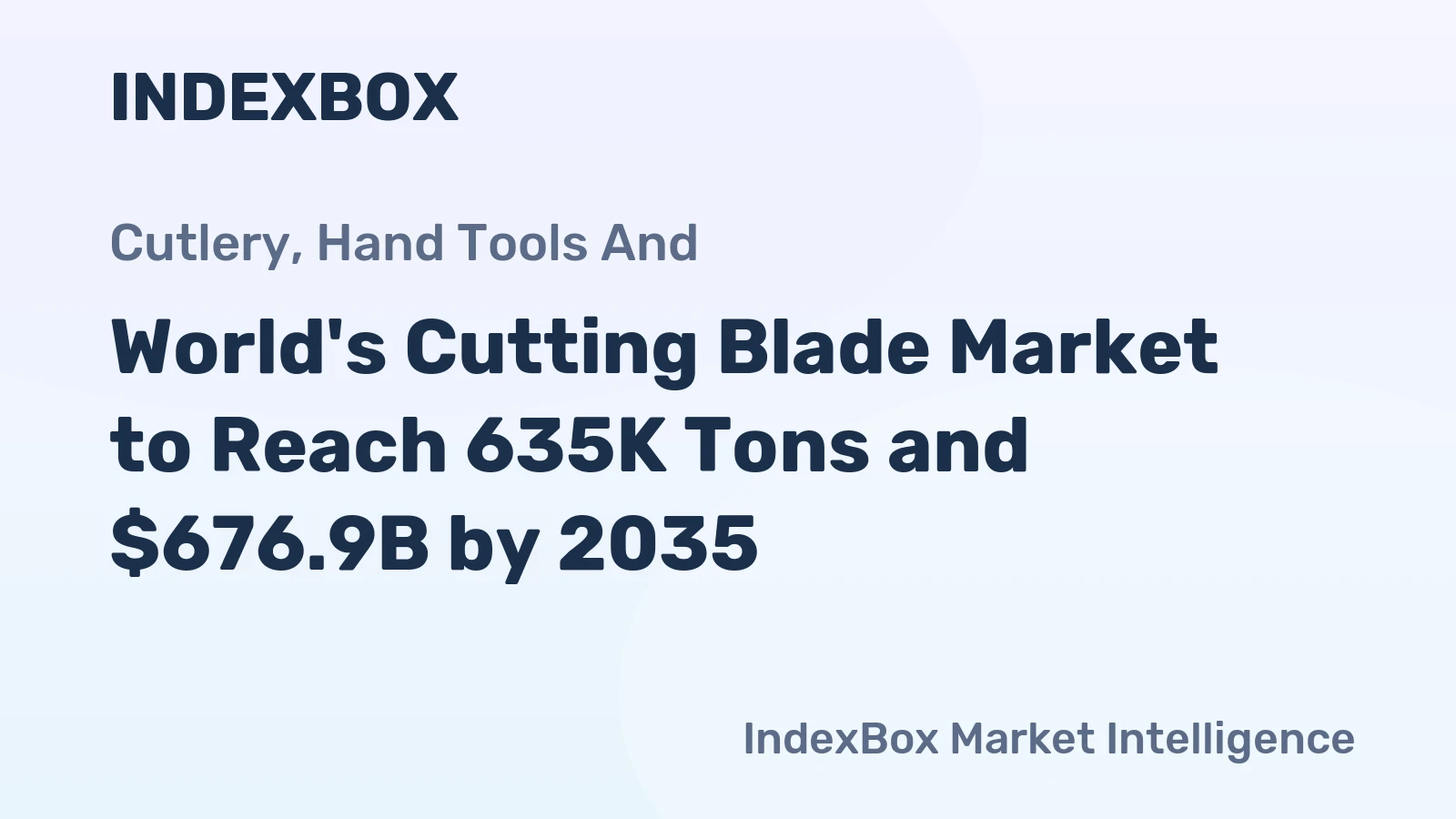 World's Cutting Blade Market to Reach 635K Tons and $676.9B by 2035