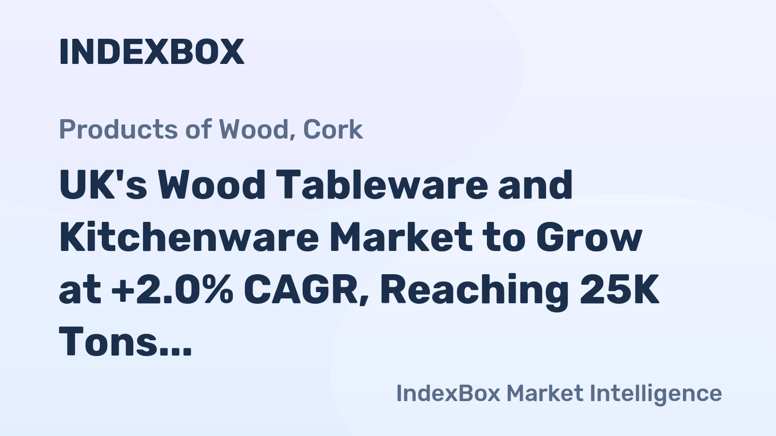 UK's Wood Tableware and Kitchenware Market to Grow at +2.0% CAGR, Reaching 25K Tons by 2035