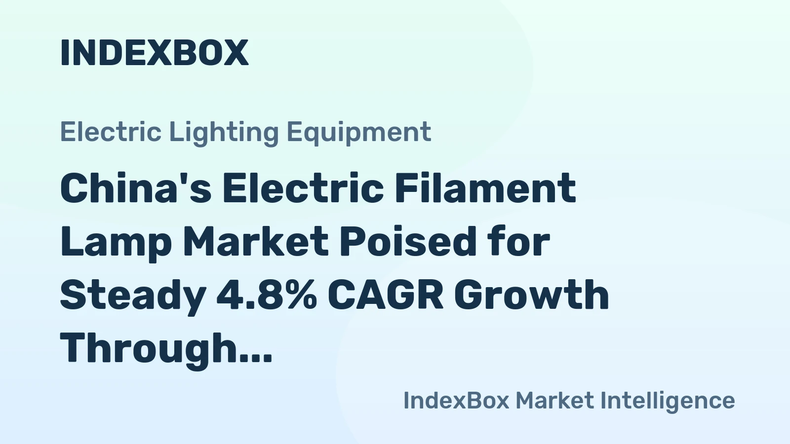 China's Electric Filament Lamp Market Poised for Steady 4.8% CAGR Growth Through 2035