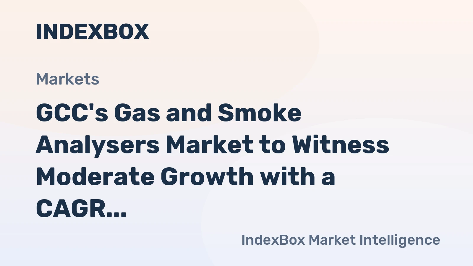 GCC's Gas and Smoke Analysers Market to Witness Moderate Growth with a CAGR of +0.8% from 2024 to 2035