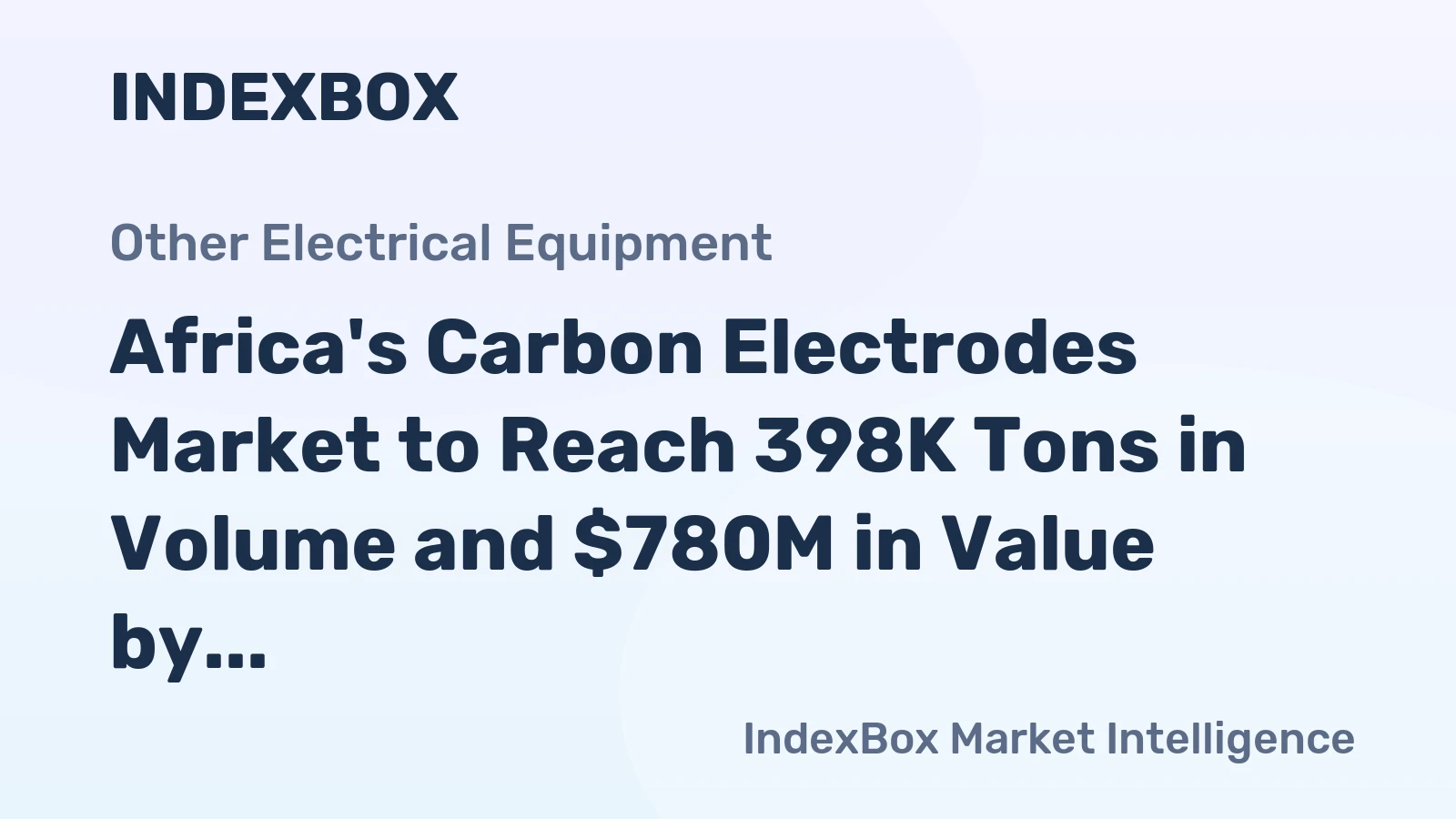 Africa's Carbon Electrodes Market to Reach 398K Tons in Volume and $780M in Value by 2035