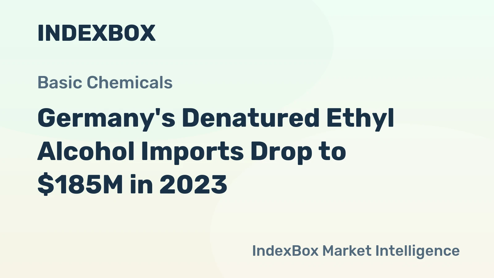 Germany's Denatured Ethyl Alcohol Imports Drop to $185M in 2023