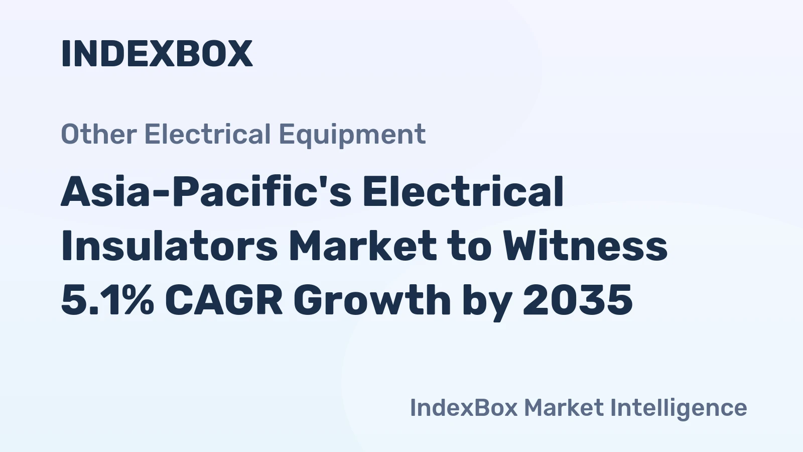 Asia-Pacific's Electrical Insulators Market to Witness 5.1% CAGR Growth by 2035