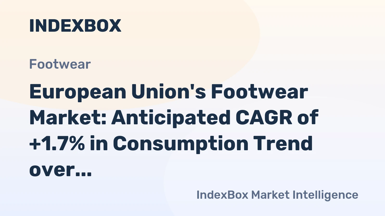 European Union's Footwear Market: Anticipated CAGR of +1.7% in Consumption Trend over the Next Decade