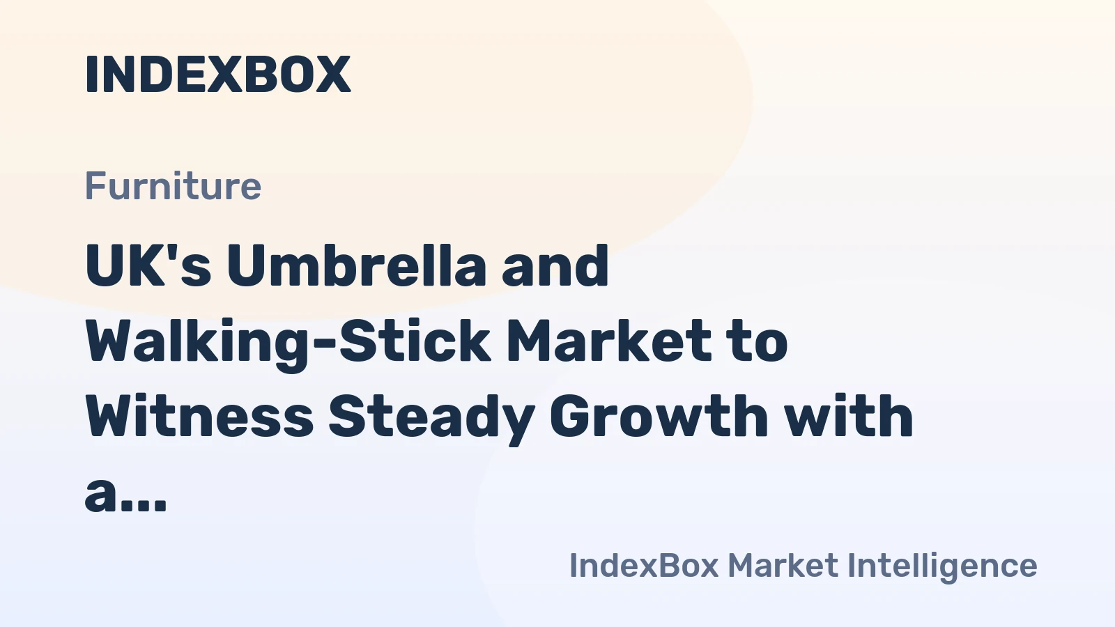 UK's Umbrella and Walking-Stick Market to Witness Steady Growth with a CAGR of +3.8% from 2024 to 2035
