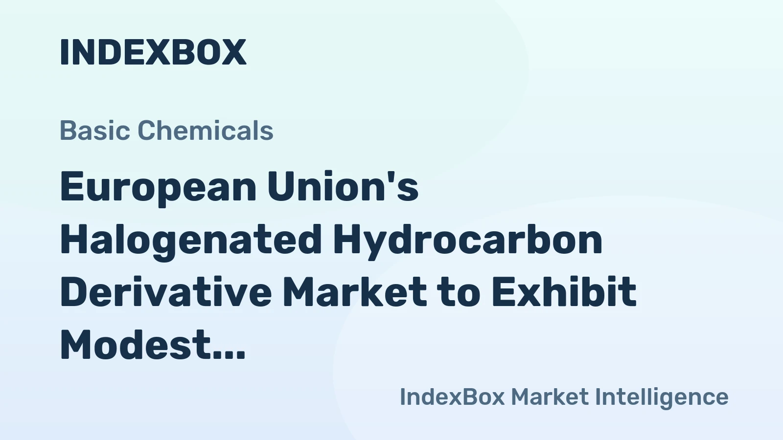 European Union's Halogenated Hydrocarbon Derivative Market to Exhibit Modest Growth with +1.3% CAGR from 2024 to 2035