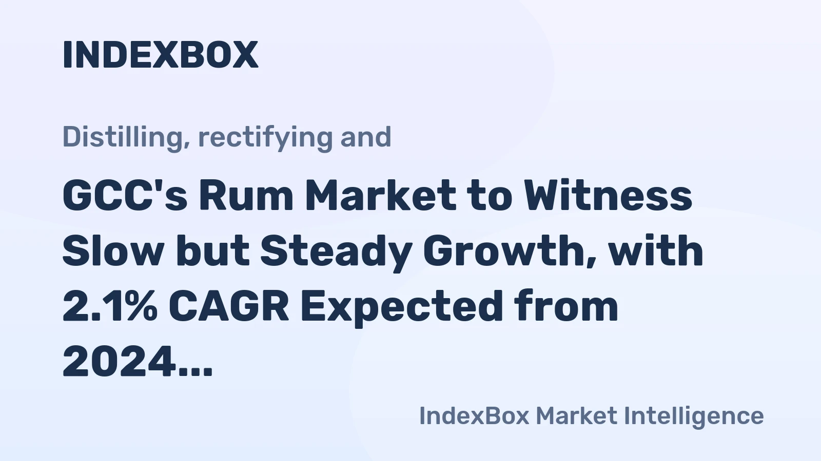 GCC's Rum Market to Witness Slow but Steady Growth, with 2.1% CAGR Expected from 2024 to 2035
