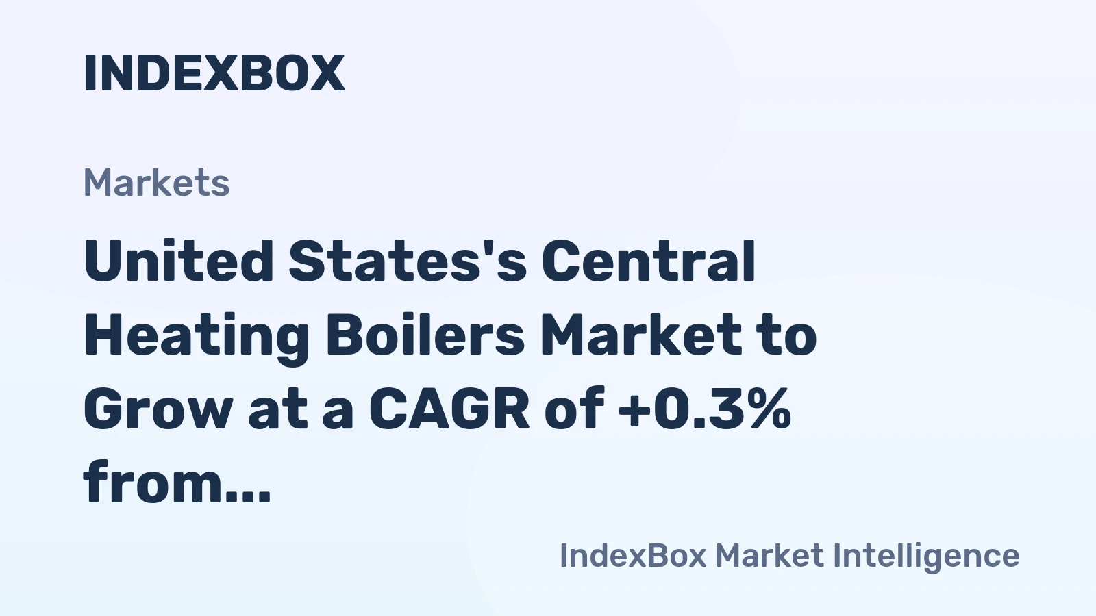 United States's Central Heating Boilers Market to Grow at a CAGR of +0.3% from 2024 to 2035