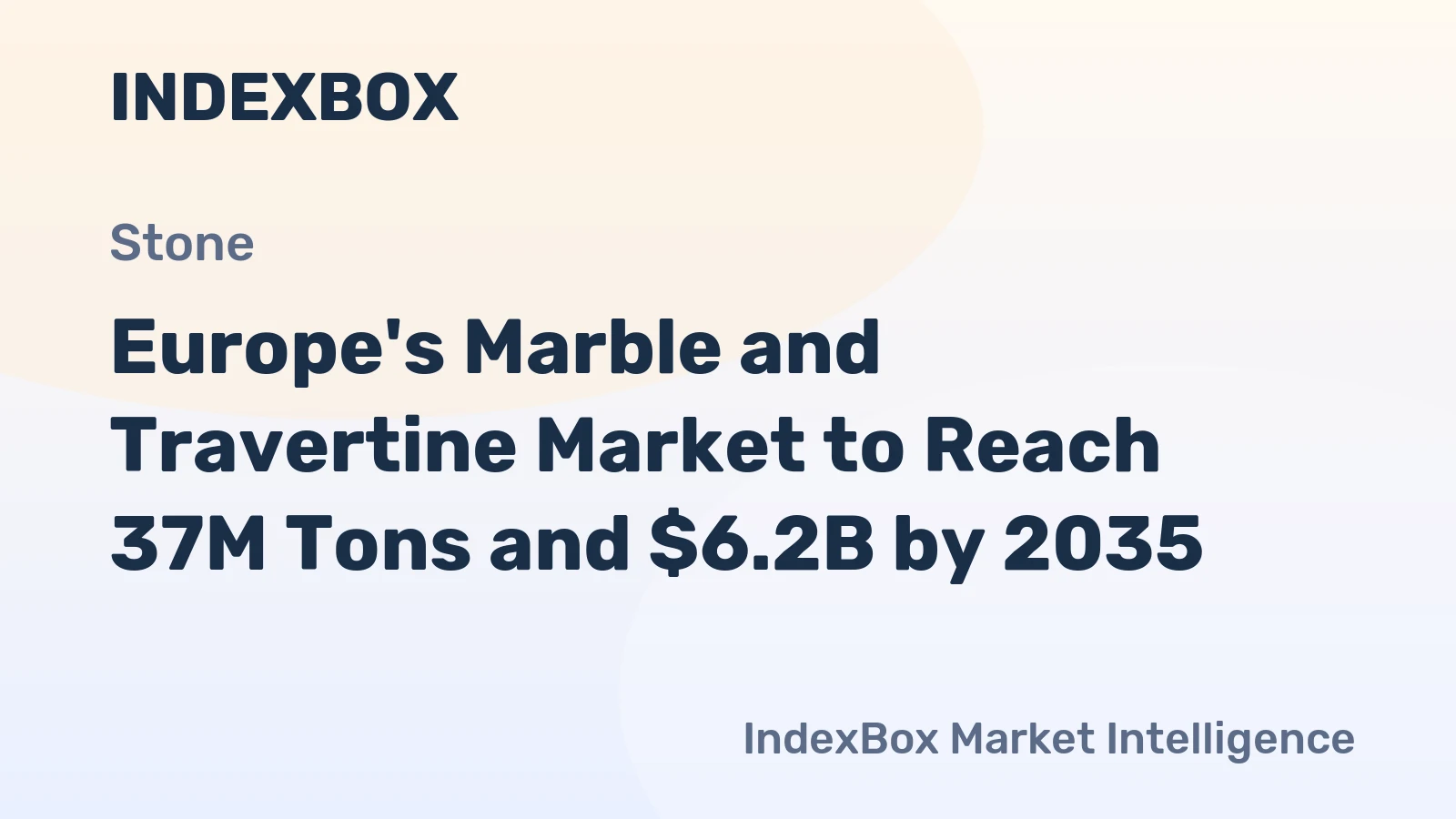 Europe's Marble and Travertine Market to Reach 37M Tons and $6.2B by 2035