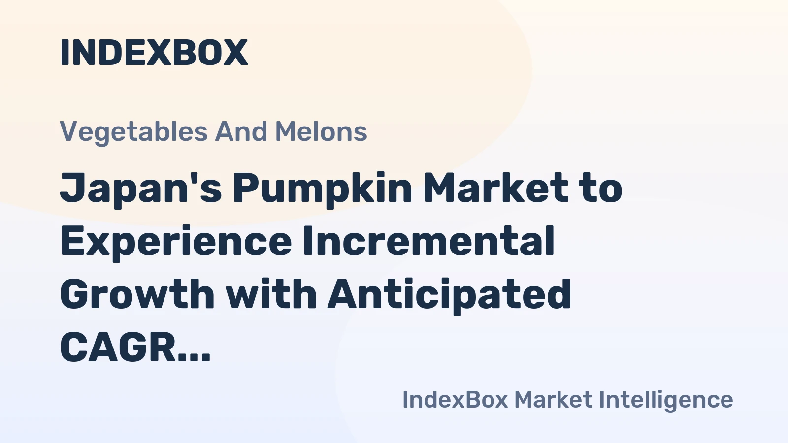 Japan's Pumpkin Market to Experience Incremental Growth with Anticipated CAGR of +0.7%