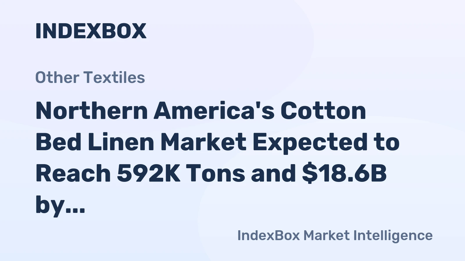 Northern America's Cotton Bed Linen Market Expected to Reach 592K Tons and $18.6B by 2035, Driven by Increasing Demand