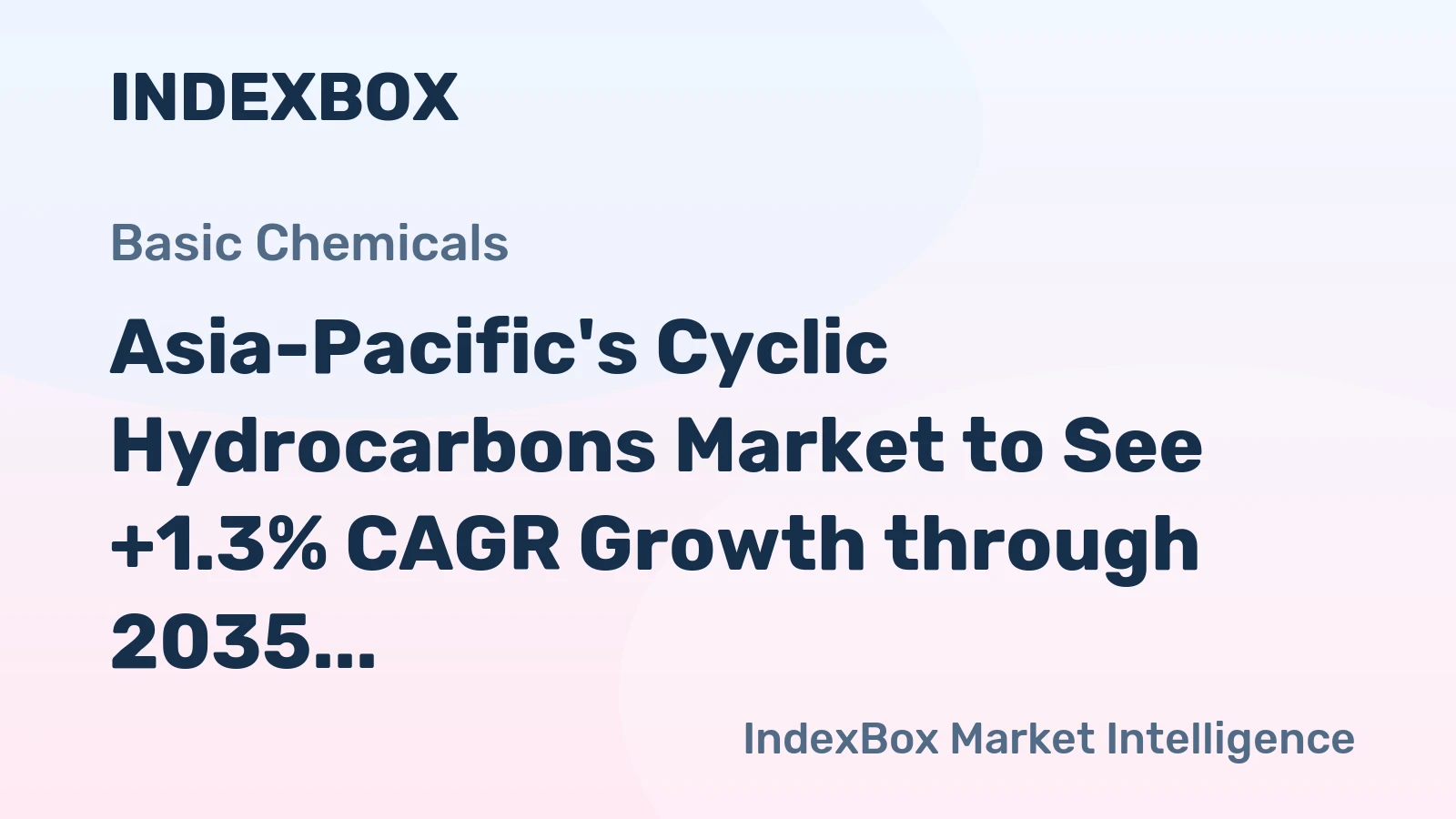 Asia-Pacific's Cyclic Hydrocarbons Market to See +1.3% CAGR Growth through 2035