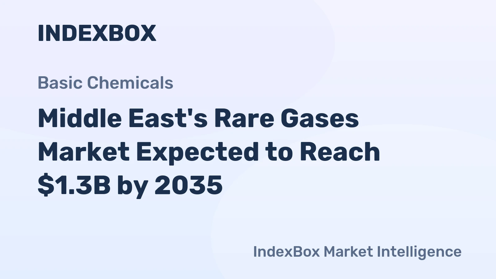 Middle East's Rare Gases Market Expected to Reach $1.3B by 2035