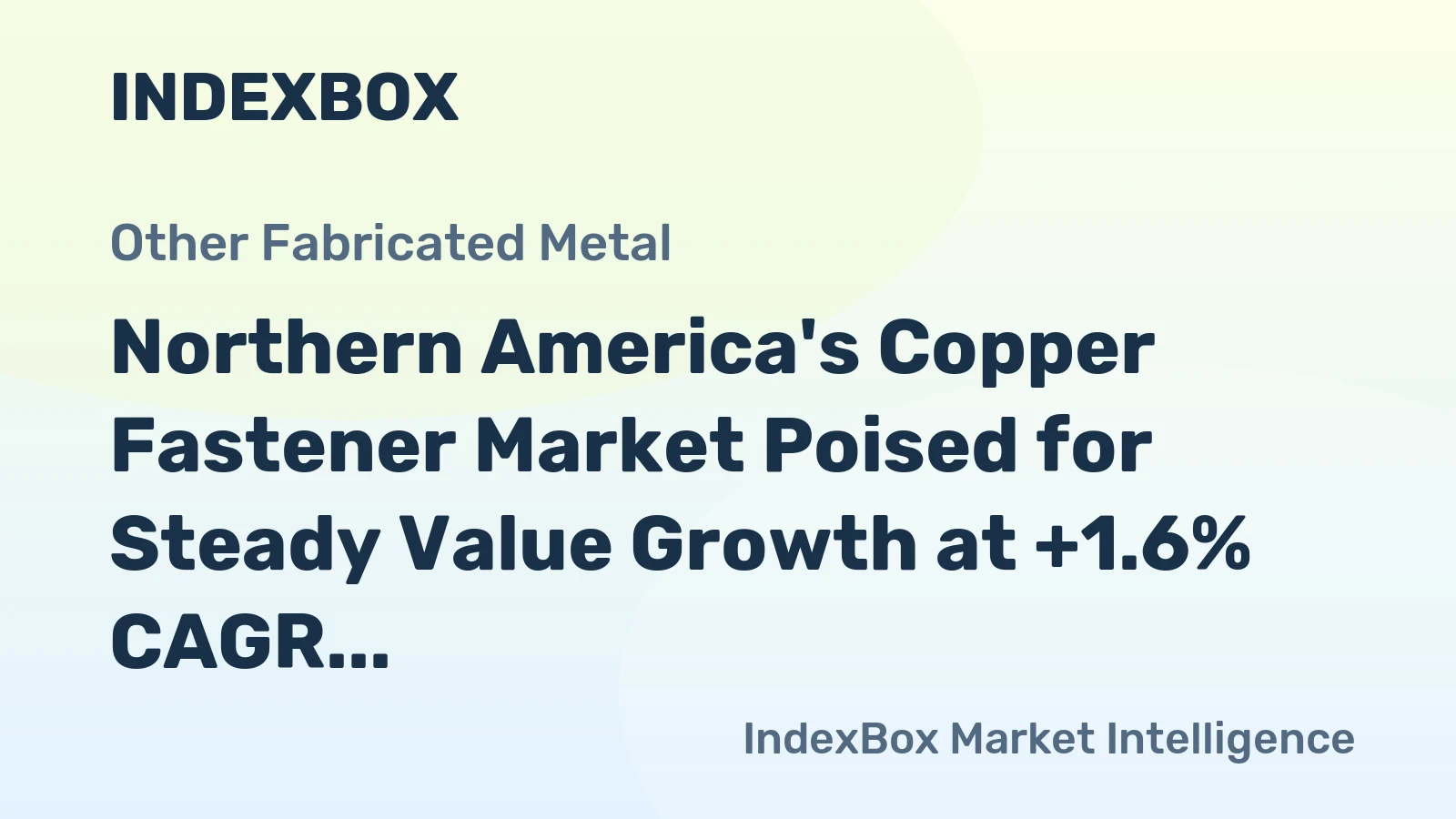 Northern America's Copper Fastener Market Poised for Steady Value Growth at +1.6% CAGR