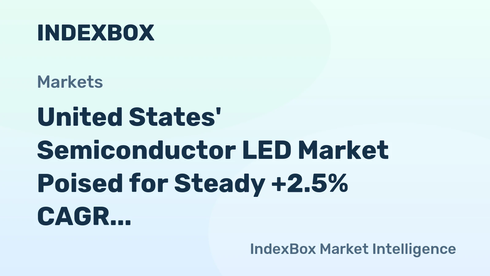 United States' Semiconductor LED Market Poised for Steady +2.5% CAGR Growth Through 2035