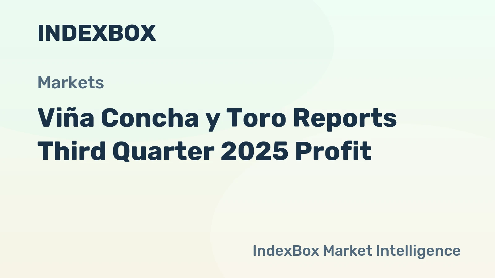 Viña Concha y Toro Reports Third Quarter 2025 Profit