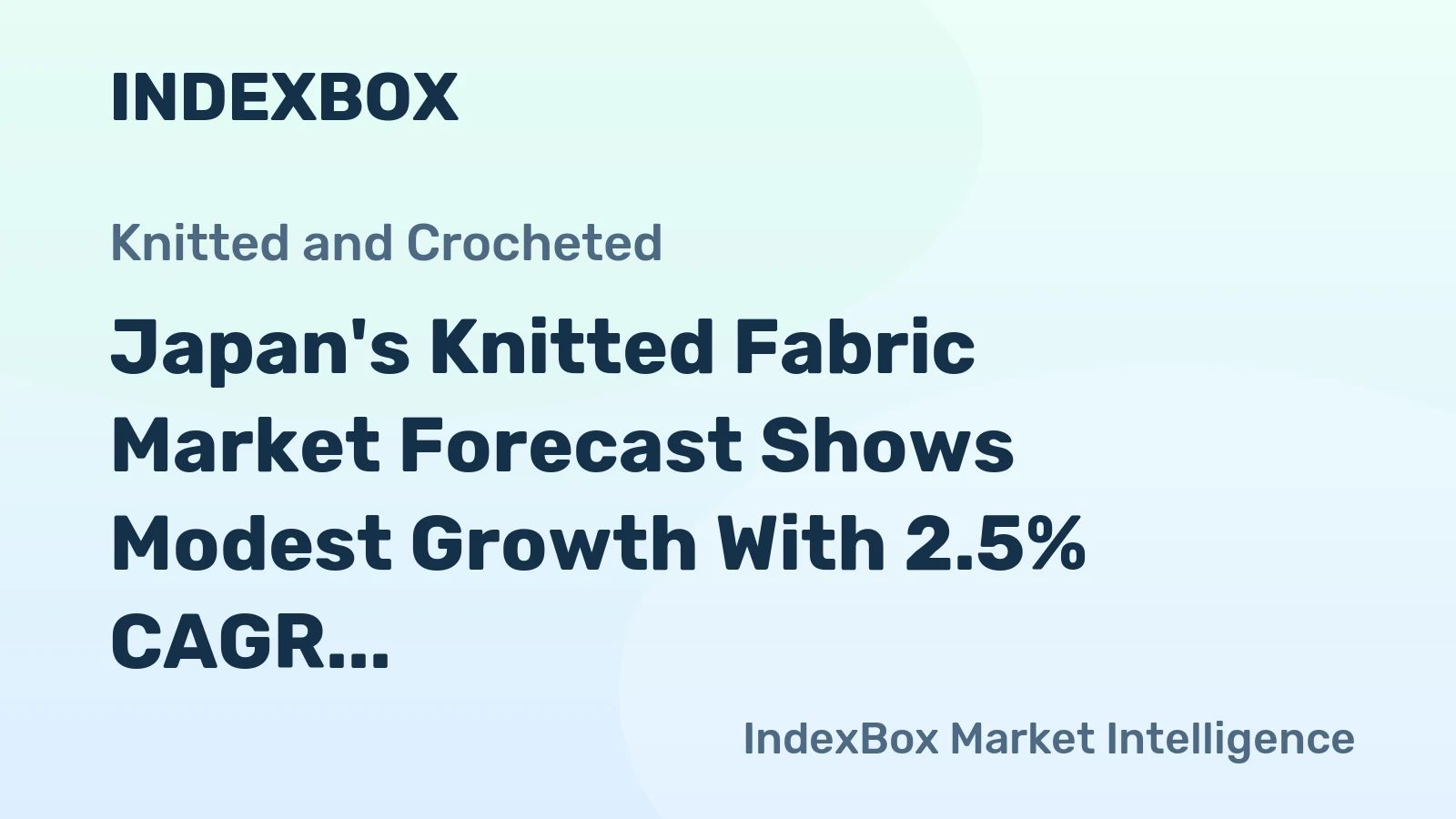 Japan's Knitted Fabric Market Forecast Shows Modest Growth With 2.5% CAGR Through 2035