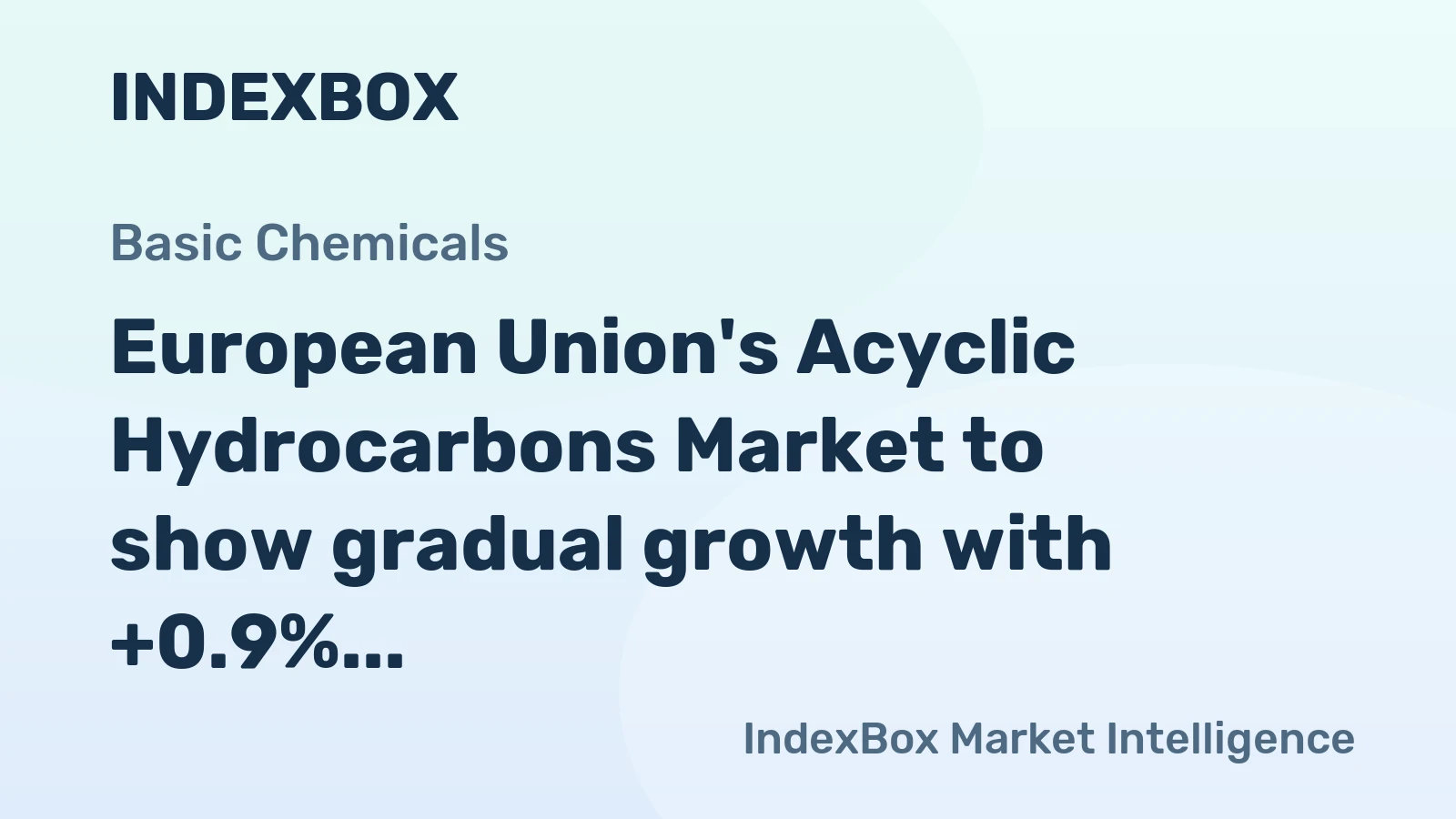 European Union's Acyclic Hydrocarbons Market to show gradual growth with +0.9% CAGR over the next decade