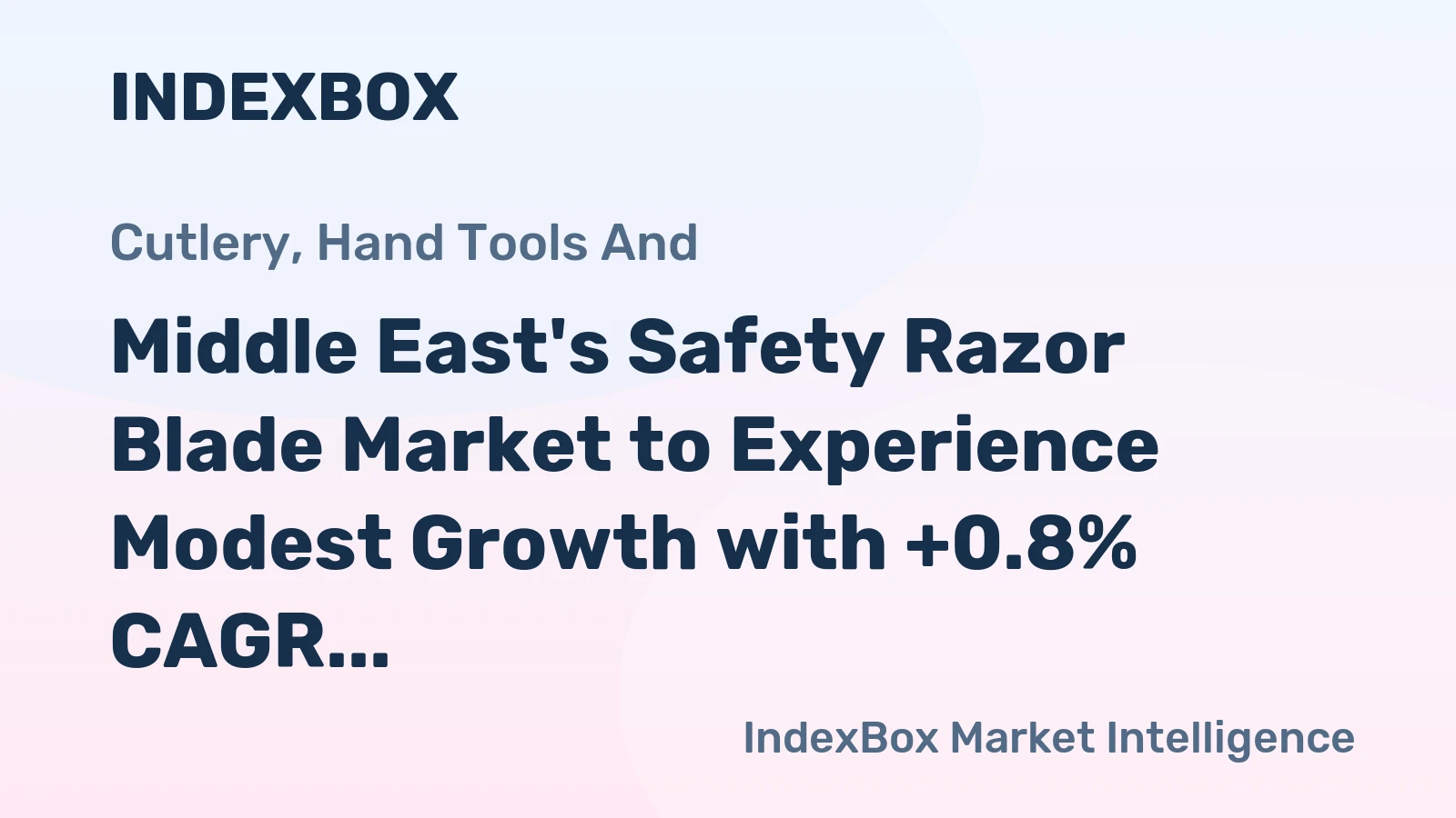Middle East's Safety Razor Blade Market to Experience Modest Growth with +0.8% CAGR