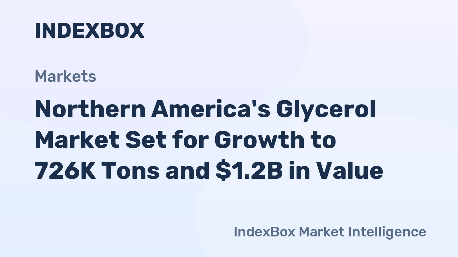 Northern America's Glycerol Market Set for Growth to 726K Tons and $1.2B in Value