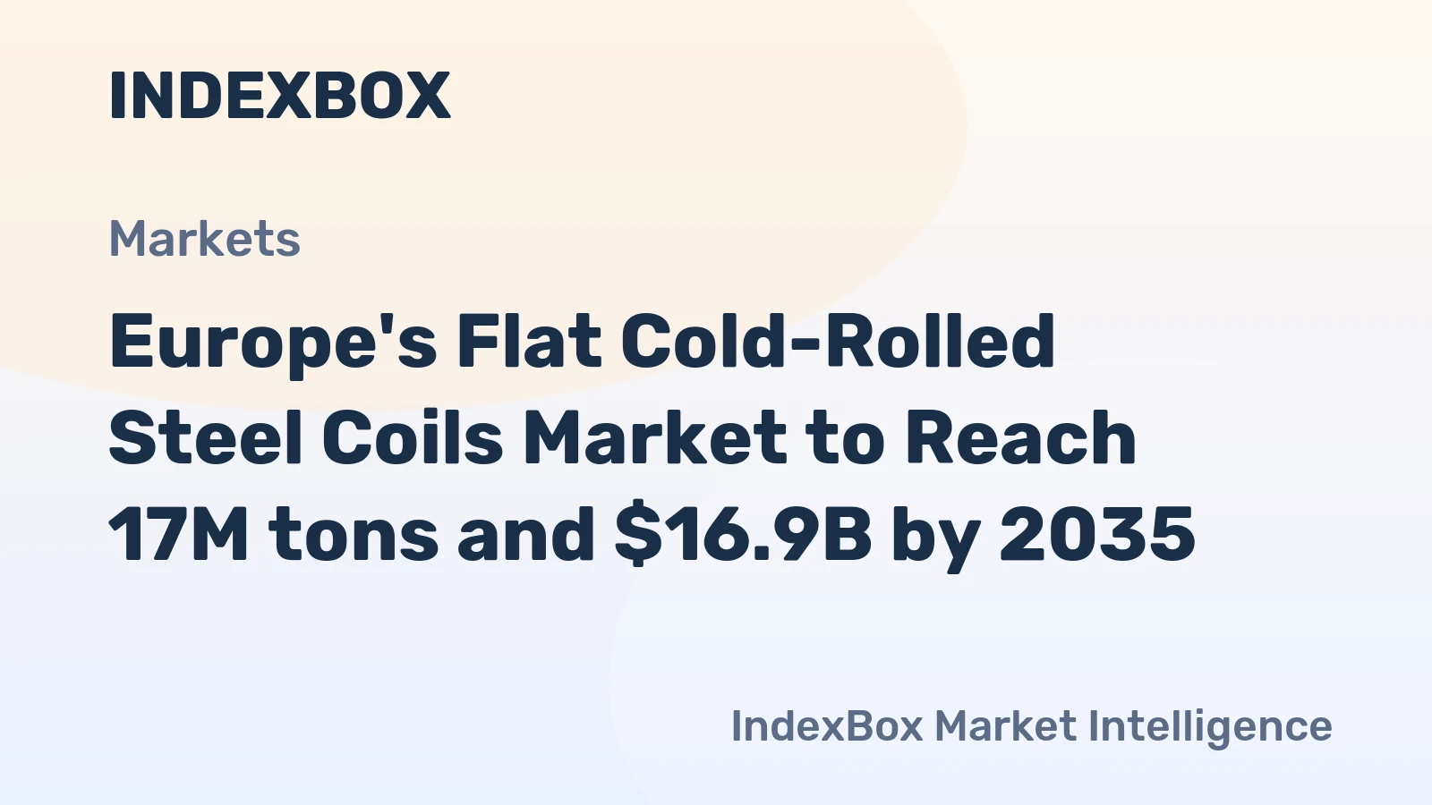 Europe's Flat Cold-Rolled Steel Coils Market to Reach 17M tons and $16.9B by 2035
