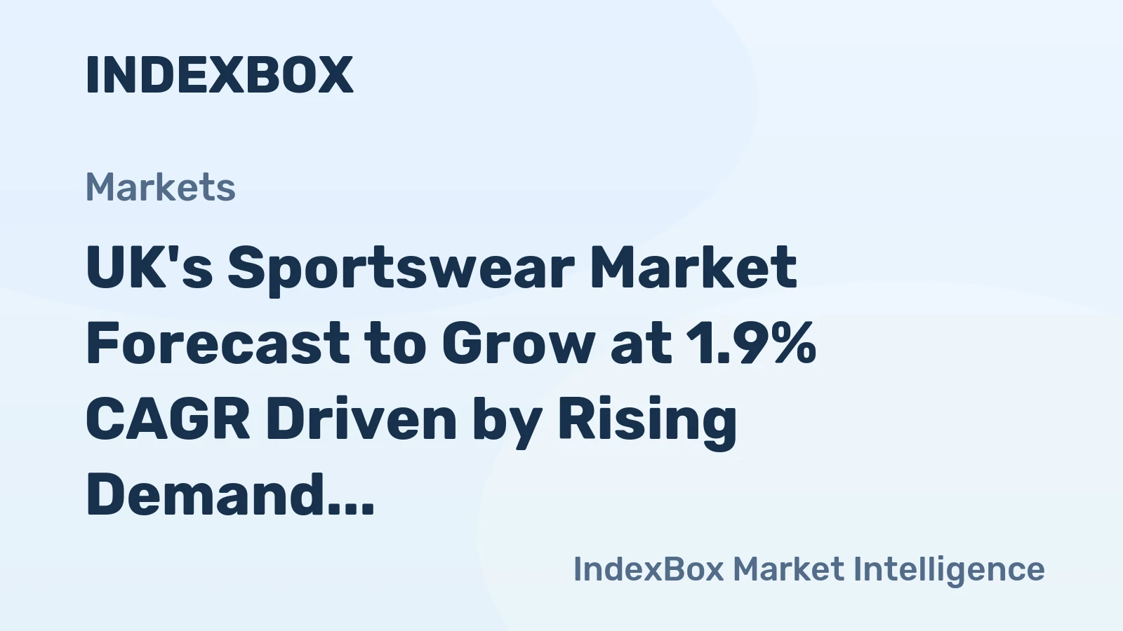 UK's Sportswear Market Forecast to Grow at 1.9% CAGR Driven by Rising Demand