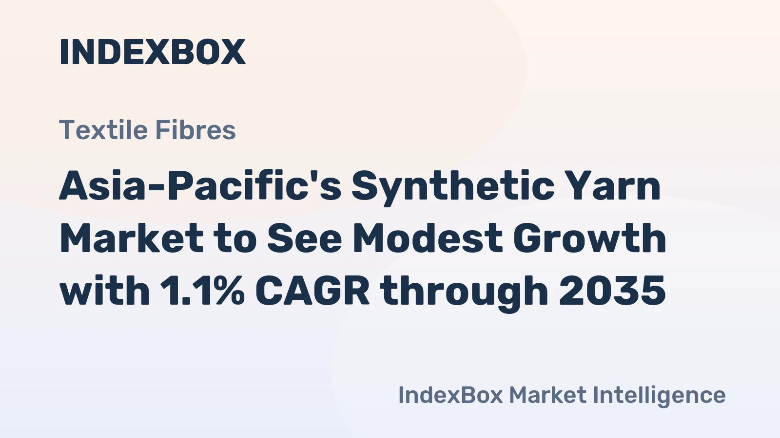 Asia-Pacific's Synthetic Yarn Market to See Modest Growth with 1.1% CAGR through 2035