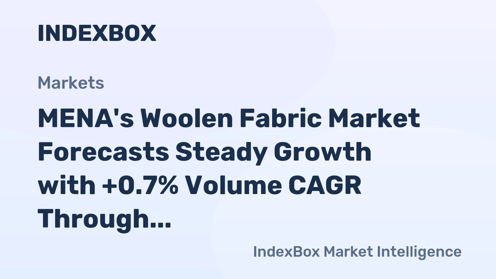 MENA's Woolen Fabric Market Forecasts Steady Growth with +0.7% Volume CAGR Through 2035