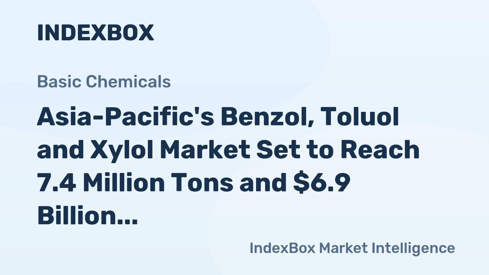 Asia-Pacific's Benzol, Toluol and Xylol Market Set to Reach 7.4 Million Tons and $6.9 Billion