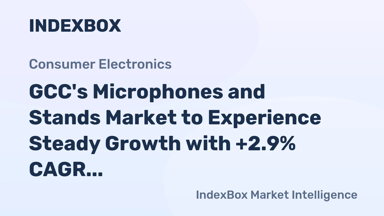 GCC's Microphones and Stands Market to Experience Steady Growth with +2.9% CAGR from 2024 to 2035