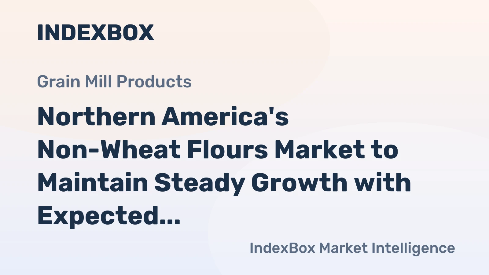 Northern America's Non-Wheat Flours Market to Maintain Steady Growth with Expected CAGR of +0.3% from 2024-2035