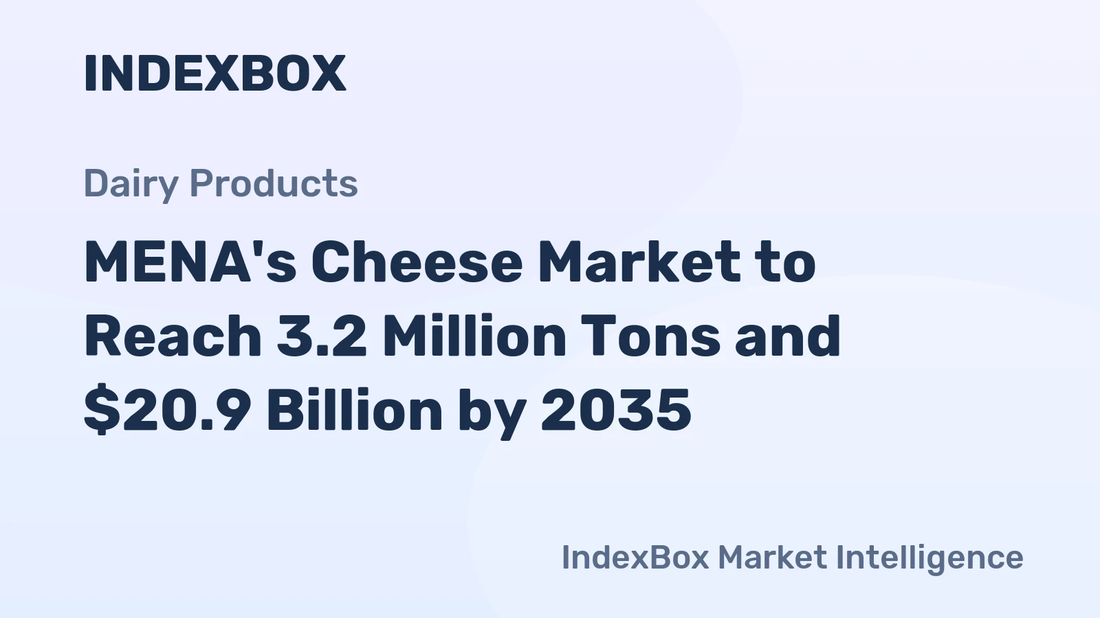 MENA's Cheese Market to Reach 3.2 Million Tons and $20.9 Billion by 2035