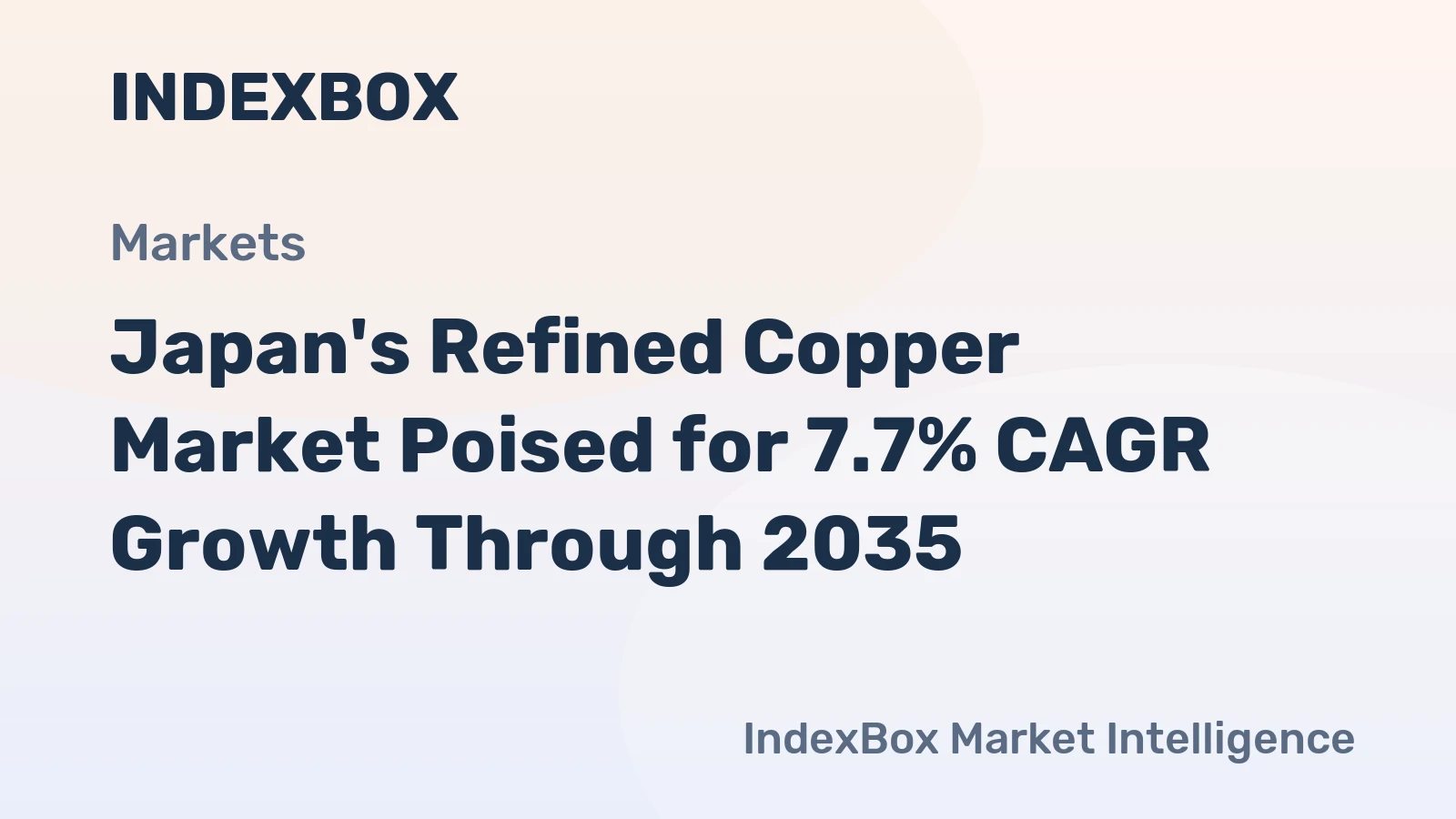 Japan's Refined Copper Market Poised for 7.7% CAGR Growth Through 2035