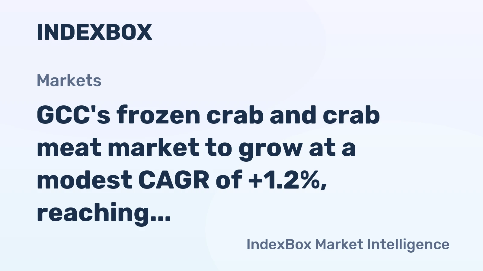 GCC's frozen crab and crab meat market to grow at a modest CAGR of +1.2%, reaching 26K tons by 2035.