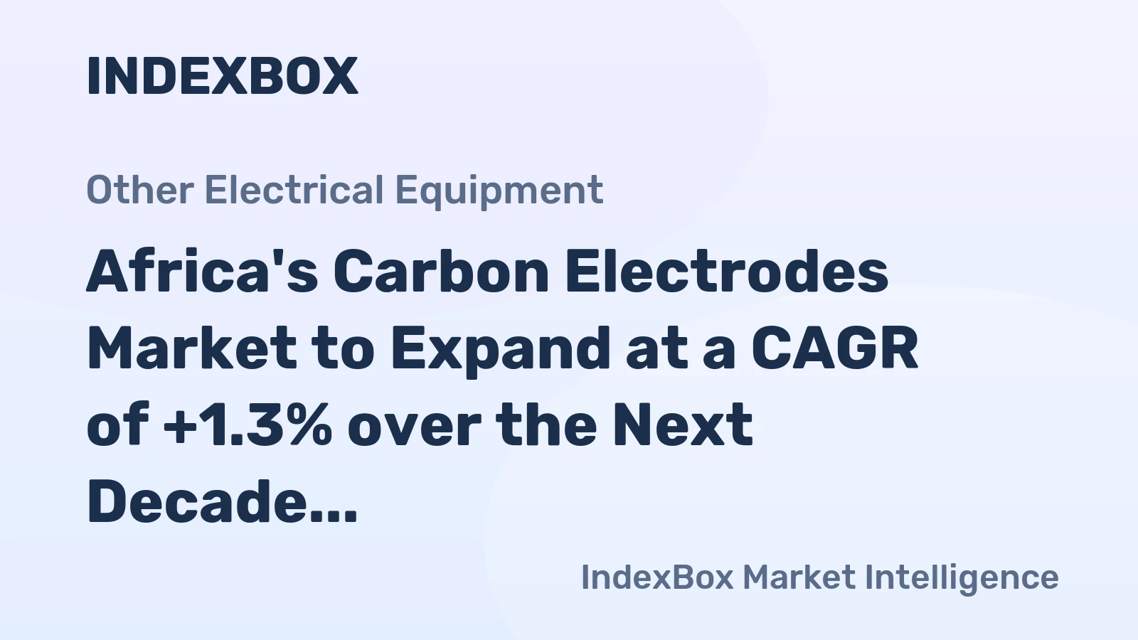 Africa's Carbon Electrodes Market to Expand at a CAGR of +1.3% over the Next Decade, reaching 398K tons by 2035