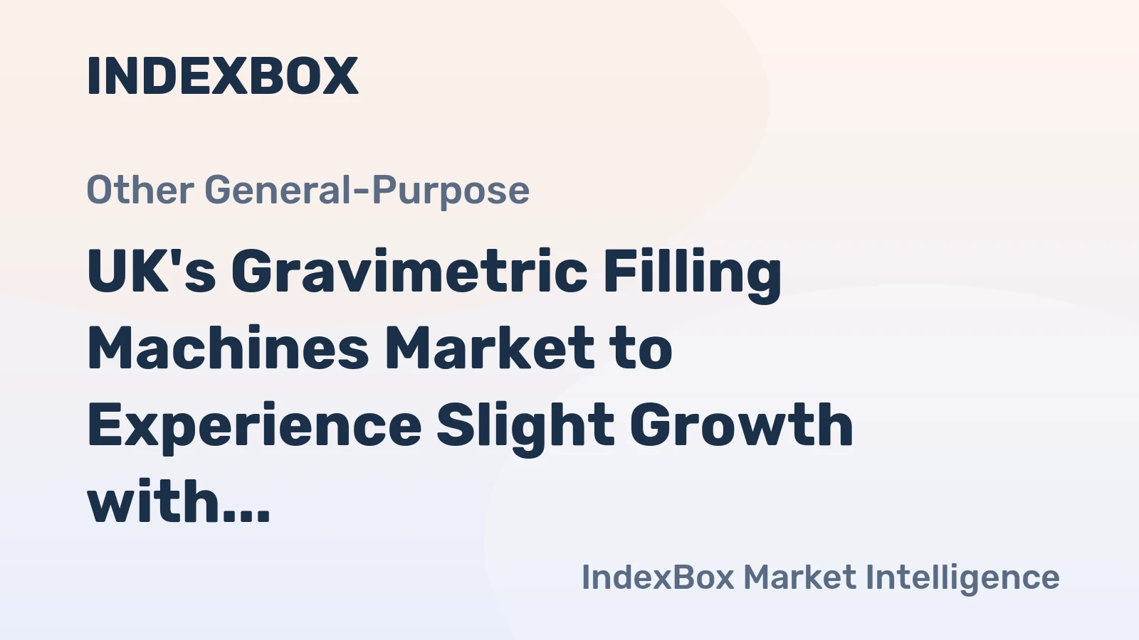 UK's Gravimetric Filling Machines Market to Experience Slight Growth with +0.3% CAGR Over the Next Decade