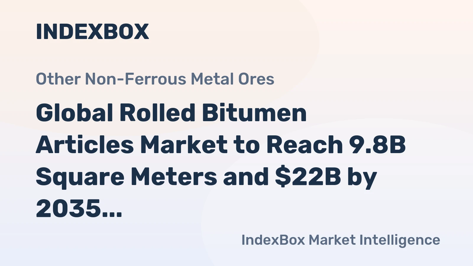 Global Rolled Bitumen Articles Market to Reach 9.8B Square Meters and $22B by 2035