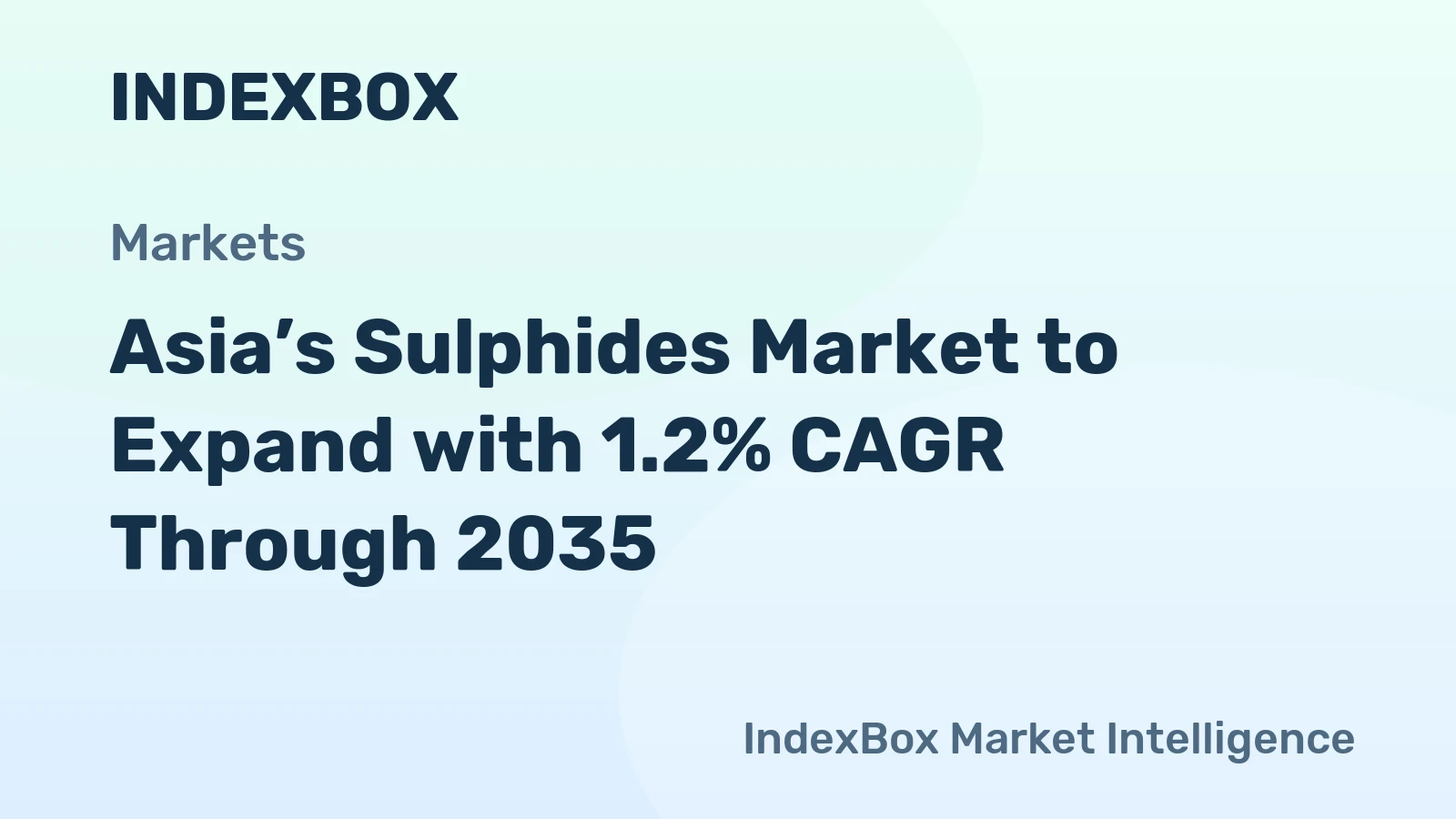 Asia’s Sulphides Market to Expand with 1.2% CAGR Through 2035