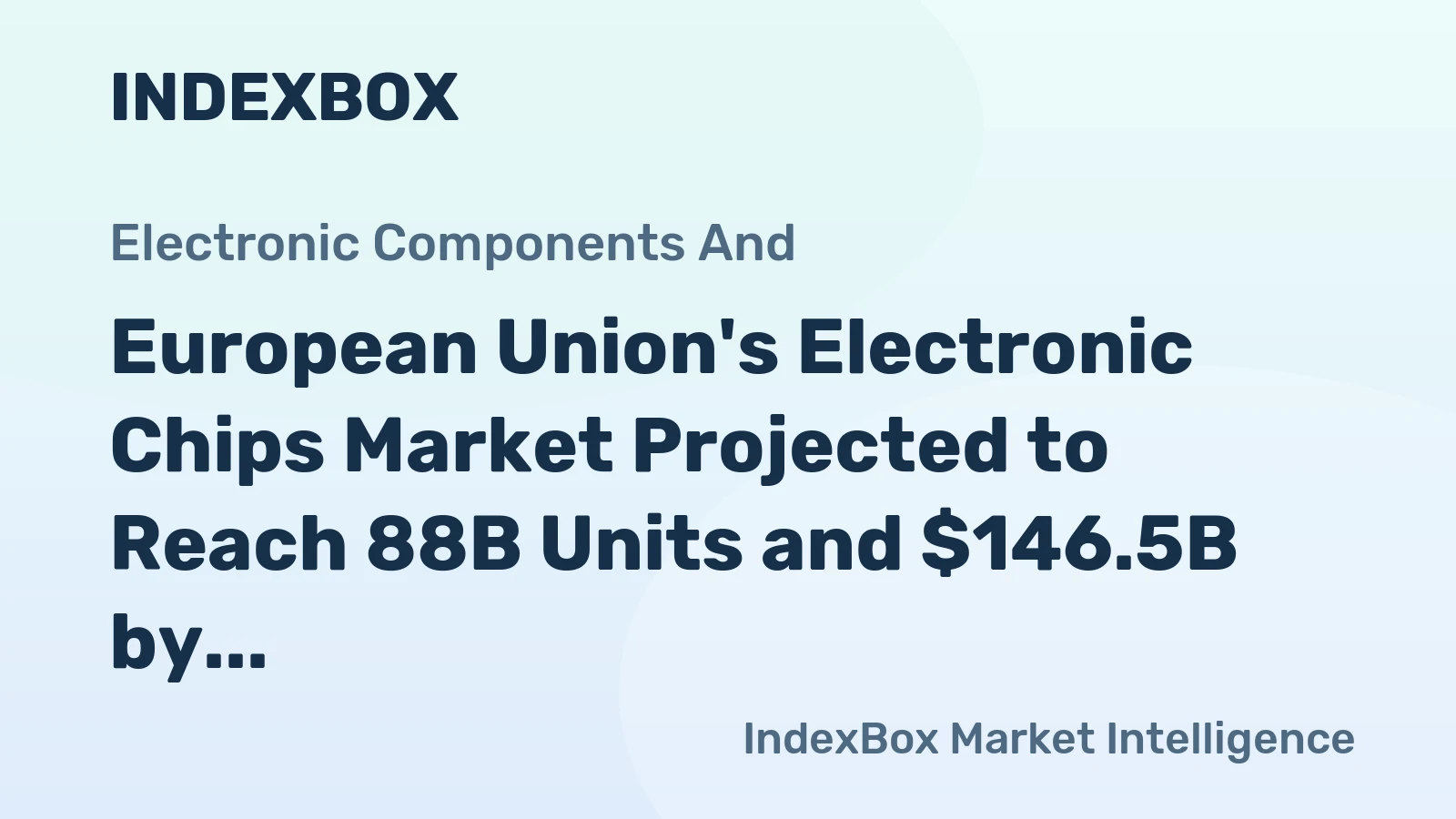 European Union's Electronic Chips Market Projected to Reach 88B Units and $146.5B by 2035