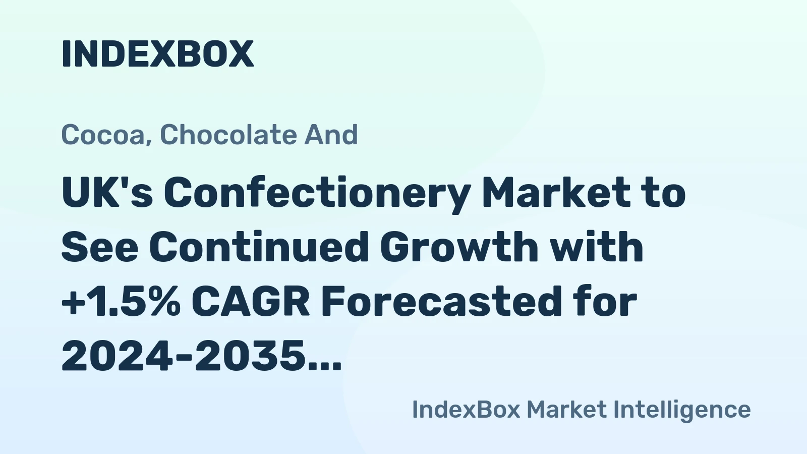 UK's Confectionery Market to See Continued Growth with +1.5% CAGR Forecasted for 2024-2035