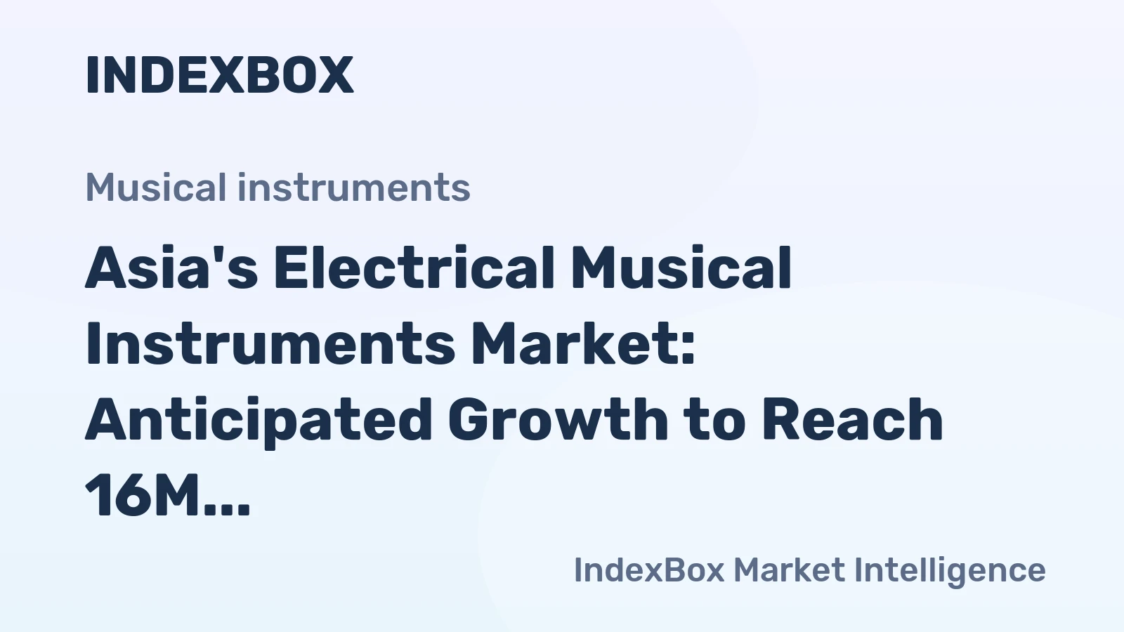 Asia's Electrical Musical Instruments Market: Anticipated Growth to Reach 16M Units and $2.6B by 2035