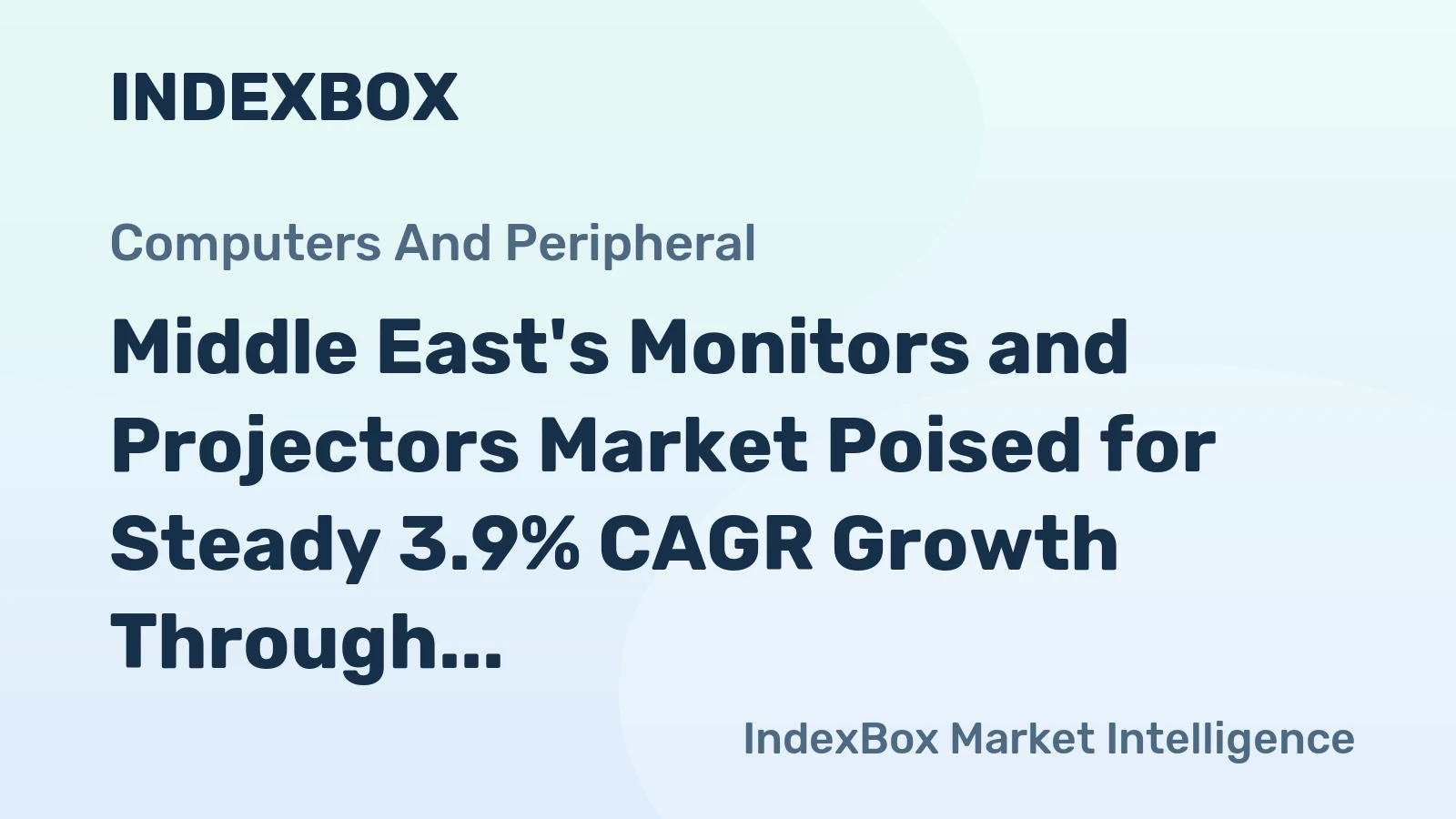Middle East's Monitors and Projectors Market Poised for Steady 3.9% CAGR Growth Through 2035