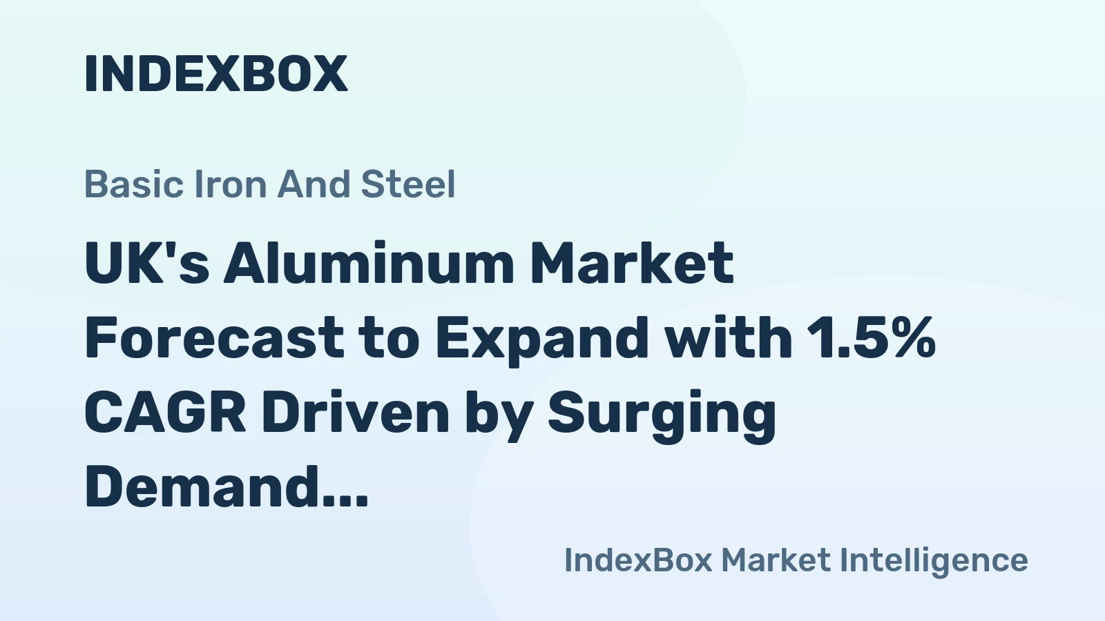 UK's Aluminum Market Forecast to Expand with 1.5% CAGR Driven by Surging Demand