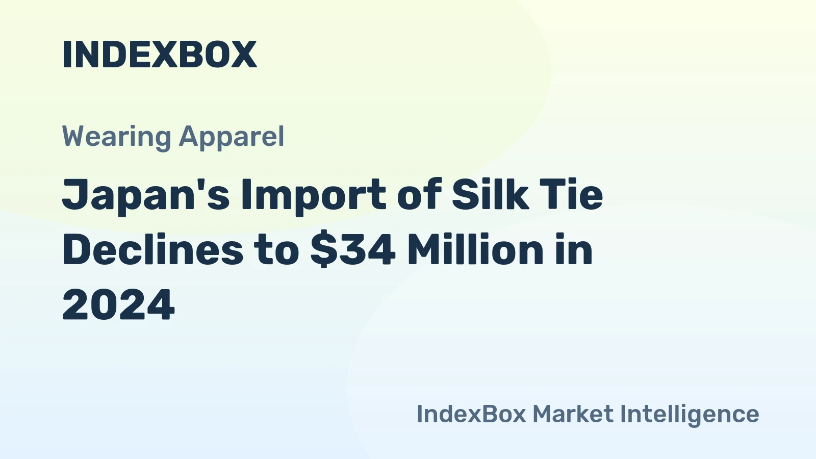 Japan's Import of Silk Tie Declines to $34 Million in 2024
