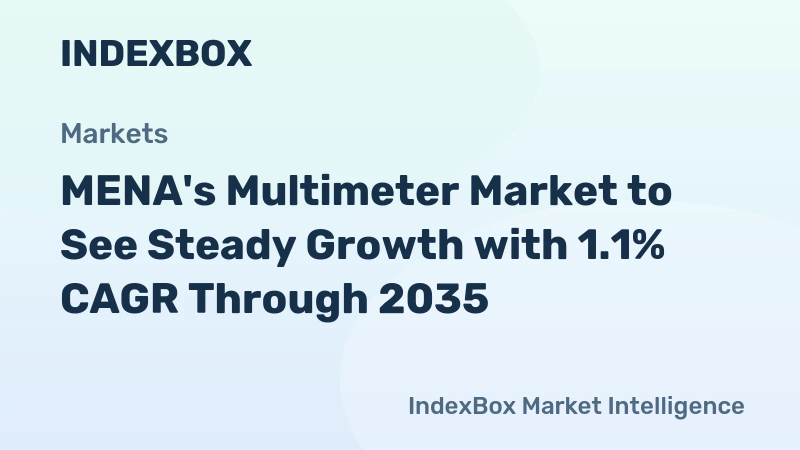 MENA's Multimeter Market to See Steady Growth with 1.1% CAGR Through 2035