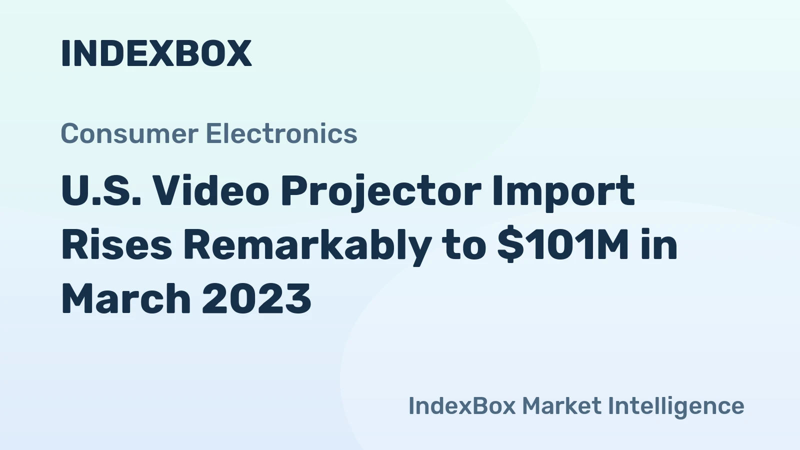 U.S. Video Projector Import Rises Remarkably to $101M in March 2023