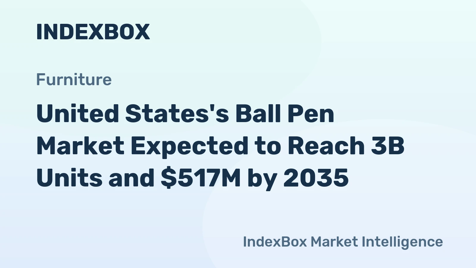 United States's Ball Pen Market Expected to Reach 3B Units and $517M by 2035
