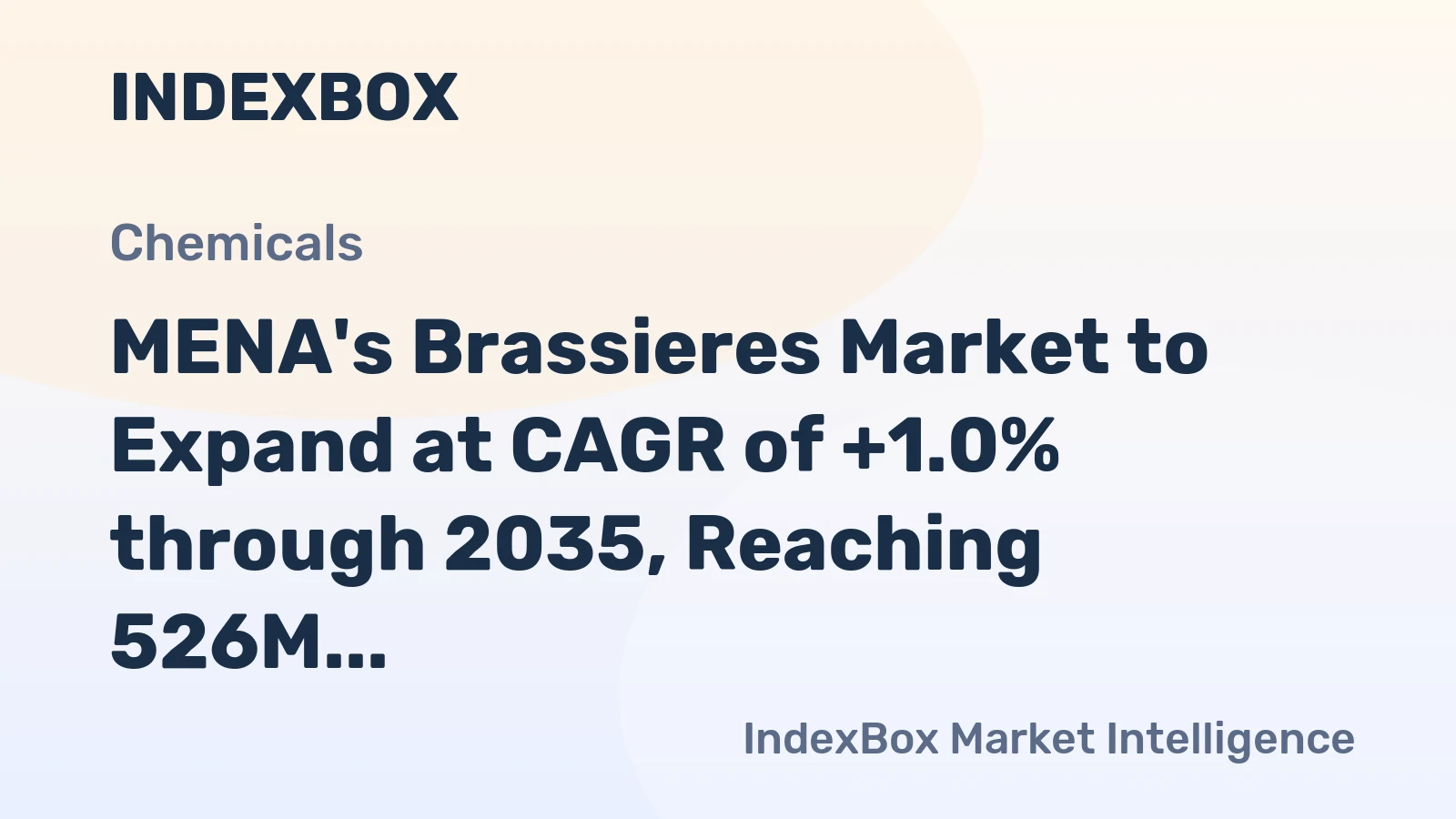 MENA's Brassieres Market to Expand at CAGR of +1.0% through 2035, Reaching 526M Units