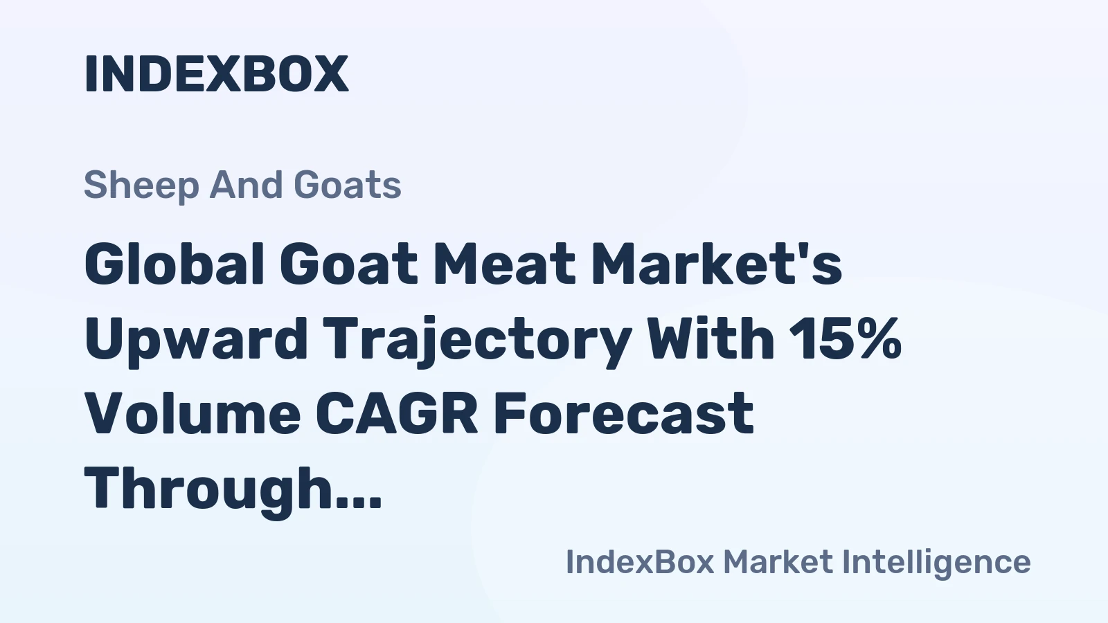 Global Goat Meat Market's Upward Trajectory With 15% Volume CAGR Forecast Through 2035