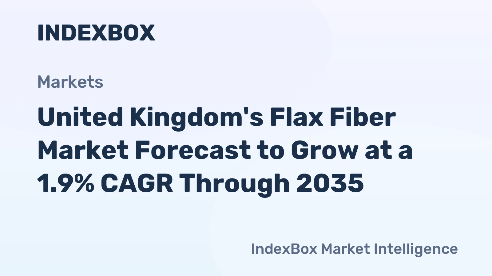 United Kingdom's Flax Fiber Market Forecast to Grow at a 1.9% CAGR Through 2035